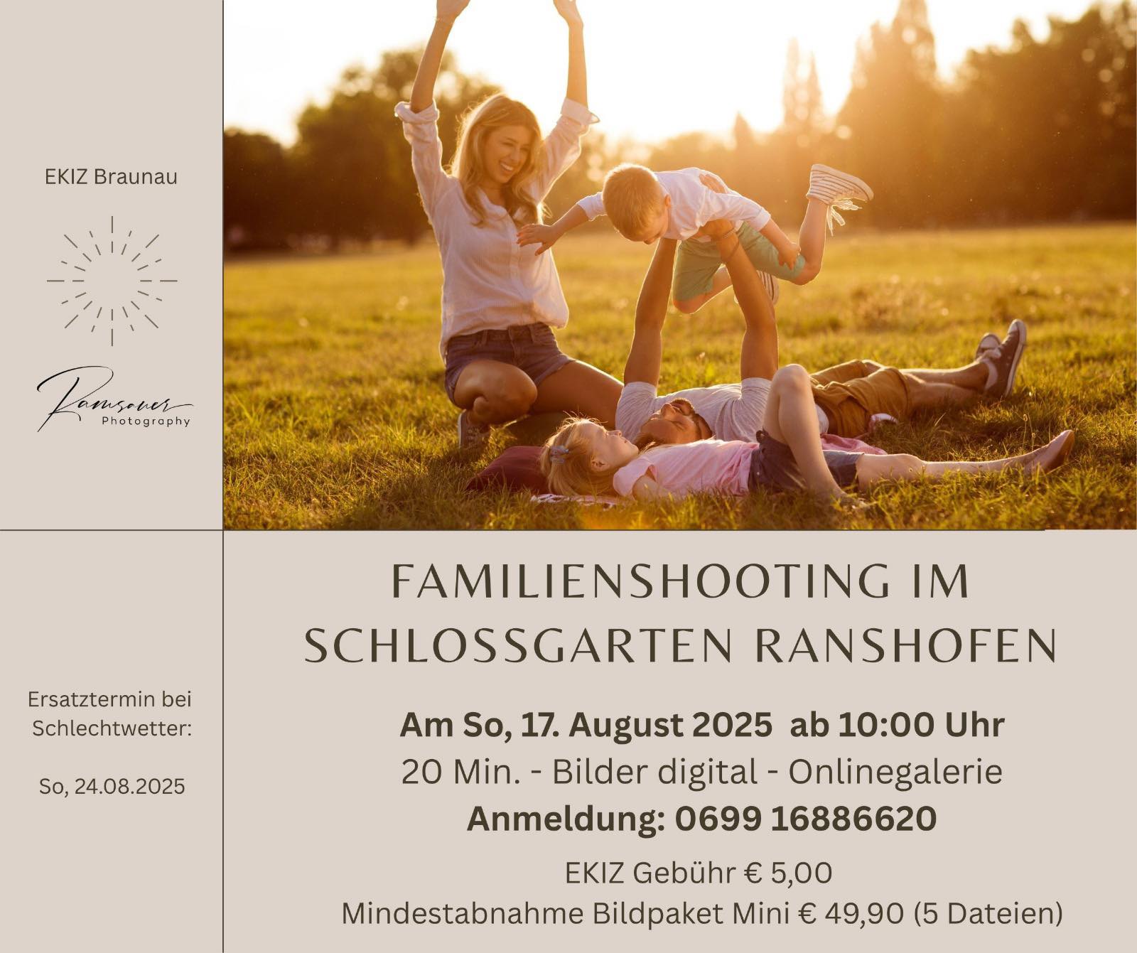 Familienshooting im Schlossgarten Ranshofen | Braunau.Simbach.Inn